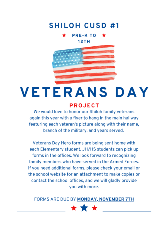 Veteran's Day Hero | SHILOH CUSD 1